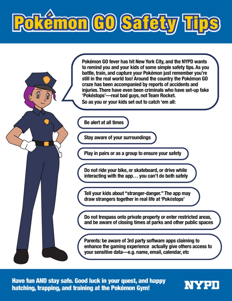 Alert: Safety Concerns Surrounding Pokémon Go - Sisters in Health